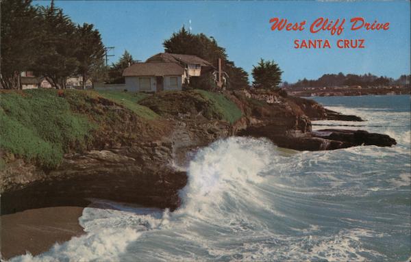 West Cliff Drive Santa Cruz, CA Postcard