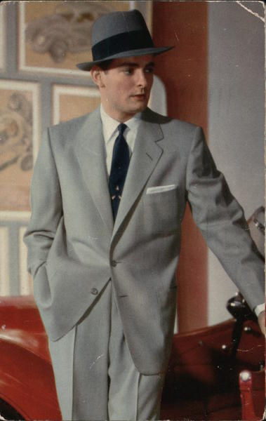 Society Brand Suits, Don Kay Pasadena, CA Postcard