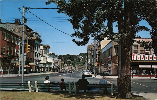 Northampton Street Easton, PA Postcard