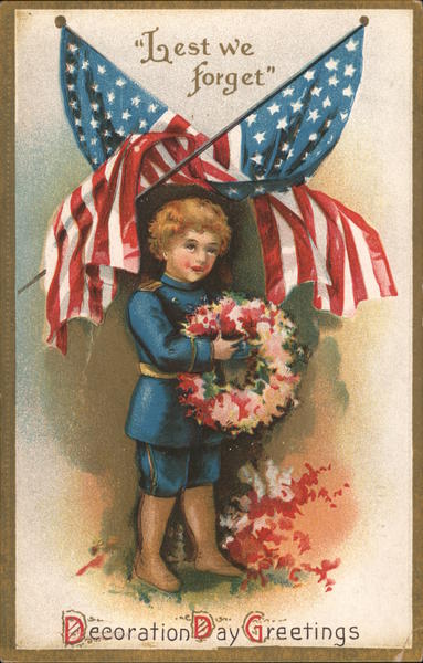 Decoration Day Greetings Memorial Day Postcard