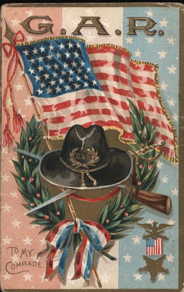 GAR: To My Comrade Memorial Day Postcard