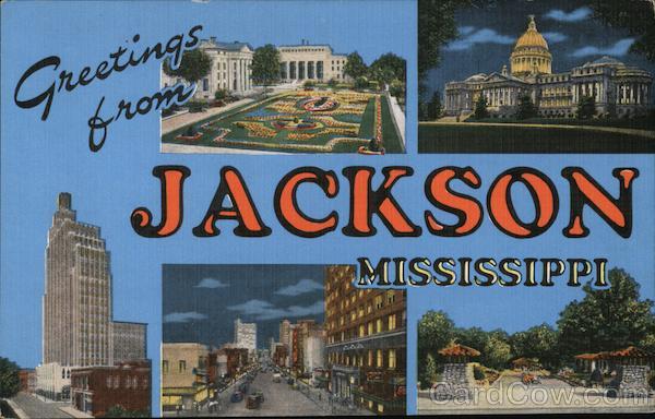 Greetings from Jackson, Mississippi Postcard