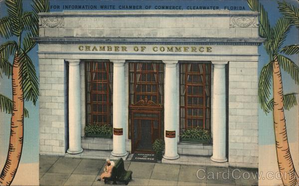 Chamber of Commerce Clearwater, FL Postcard