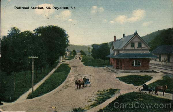Railroad Station South Royalton, VT Postcard