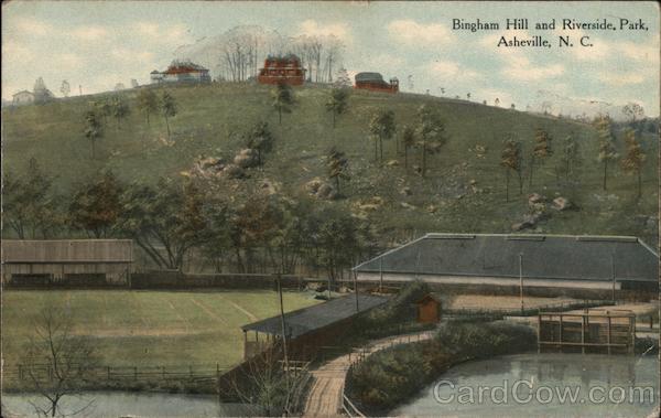 Bingham Hill and Riverside Park Asheville, NC Postcard