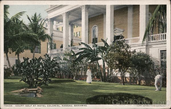 Court Golf at Hotel Colonial Nassau, Bahamas Caribbean Islands Postcard