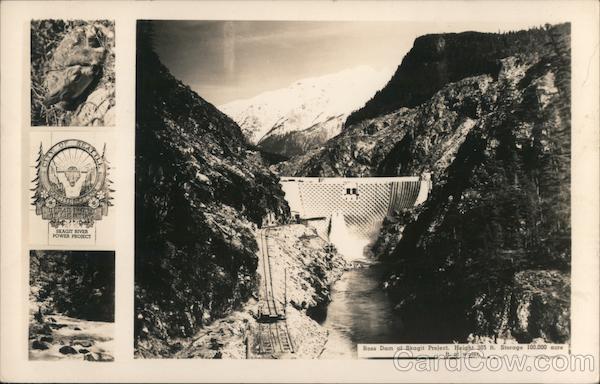Ross Dam of Skagit River Rockport, WA Postcard