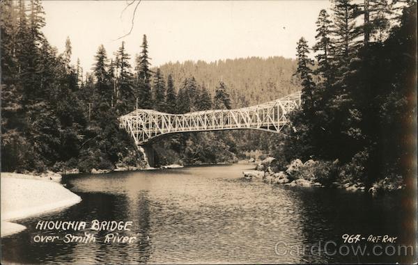 Hiouchi Bridge Over Smith River Crescent City, CA Postcard