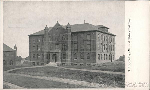 Trinity College, Natural History Building Hartford, CT Postcard