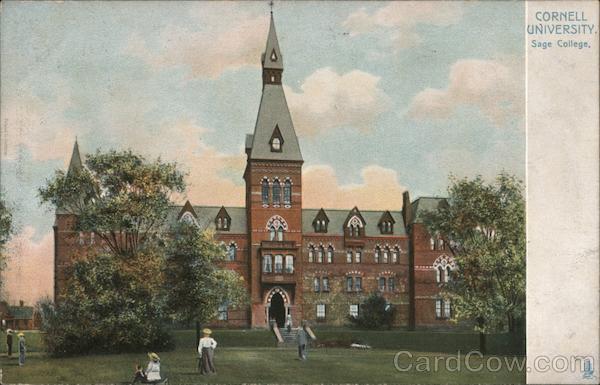 Sage College, Cornell University Ithaca, NY Postcard