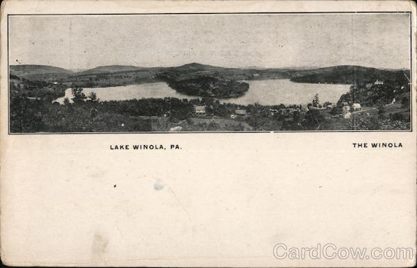 The Winola Lake Winola, PA Postcard