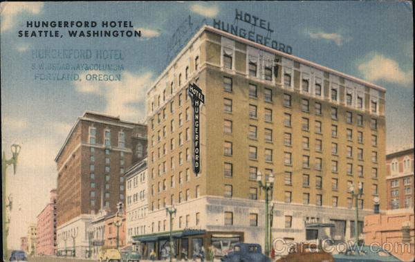 Hungerford Hotel Seattle, WA Postcard