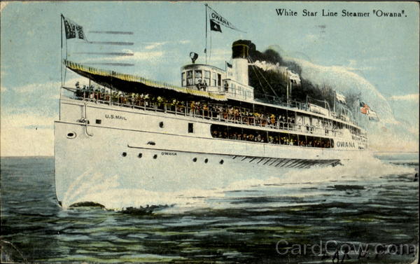 White Star Line Steamer Owana Boats, Ships