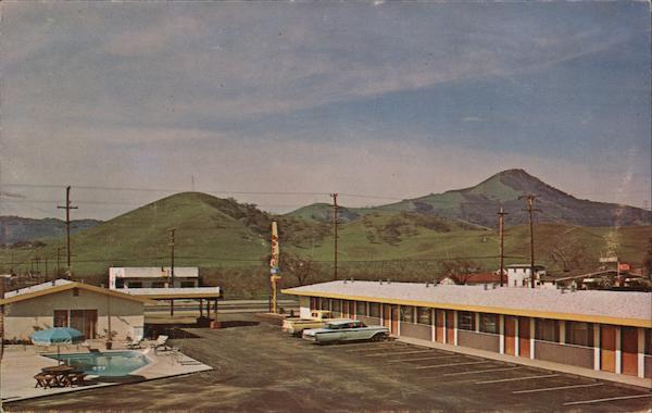 Ho-Hum Motel Morgan Hill, CA Postcard