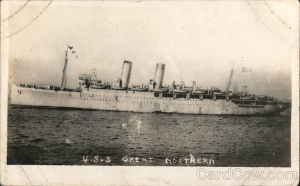 U.S.S. Great Northern Boats, Ships Postcard