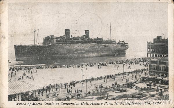 Wreck of Morro Castle at Convention Hall, September 8, 1934 Asbury Park ...