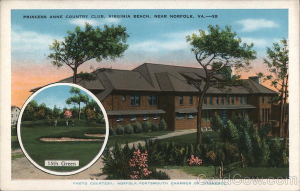 Princess Anne Country Club Virginia Beach, VA Postcard