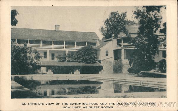 An Intimate View of the Swimming Pool and the Old Slave Quarters ...
