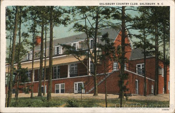 Salisbury Country Club North Carolina Postcard