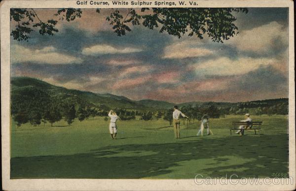 Golf Course White Sulphur Springs, WV Postcard