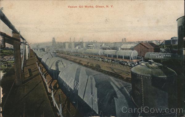 Vacum Oil Works Olean, NY Postcard