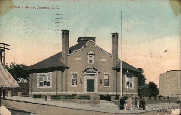 Public Library Astoria, NY Postcard