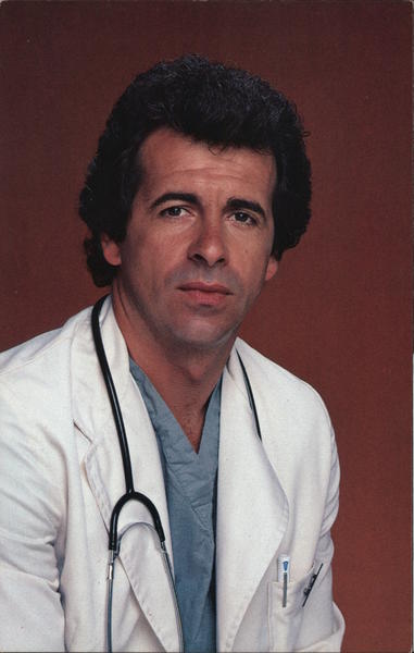 James Naughton "Trauma Center" Actors Postcard