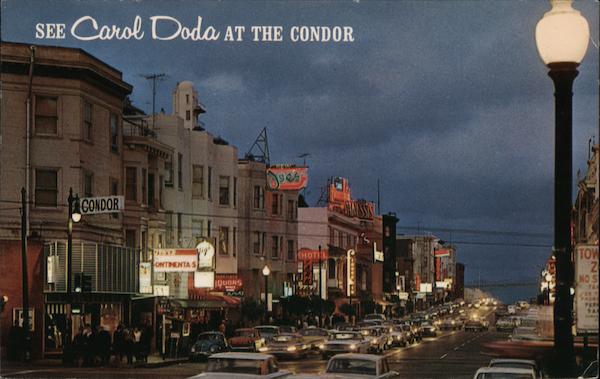 See Carol Doda at the Condor San Francisco, CA Postcard