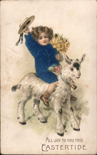 All Joy to You this Eastertide With Children Postcard