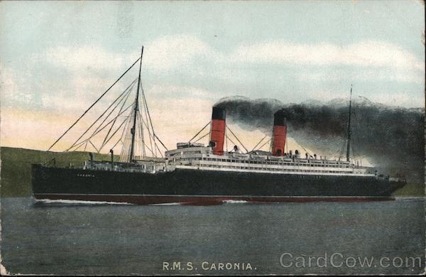 R.M.S. Caronia Boats, Ships Postcard