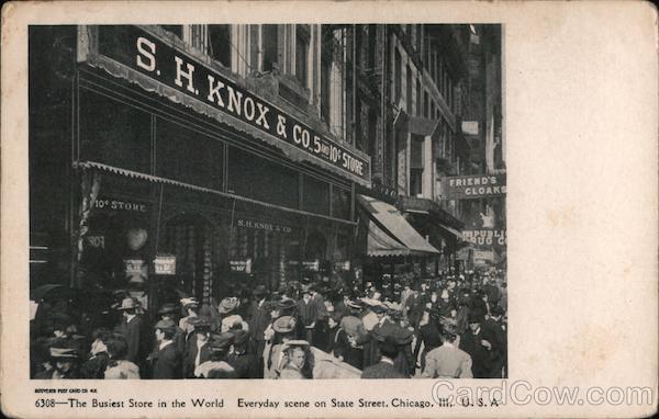 The Busiest Store in the World Chicago, IL Postcard