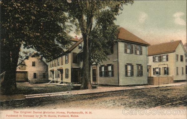The Original Daniel Webster Home Portsmouth, NH Postcard