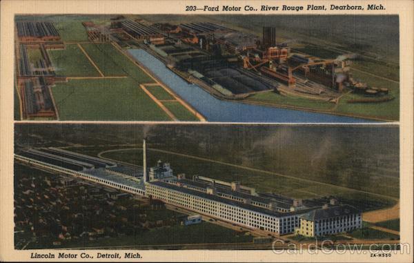 Ford Motor Company Detroit, MI Postcard