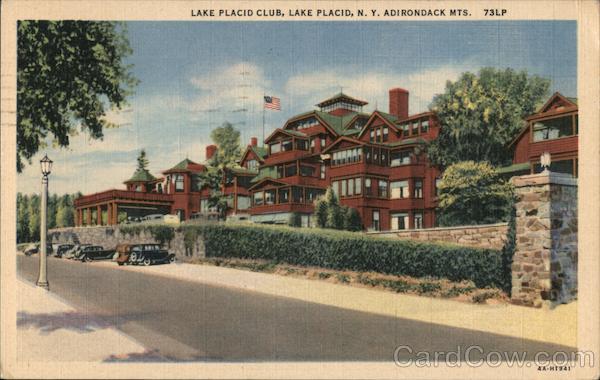 Lake Placid Club - Adirondack Mountains New York Postcard