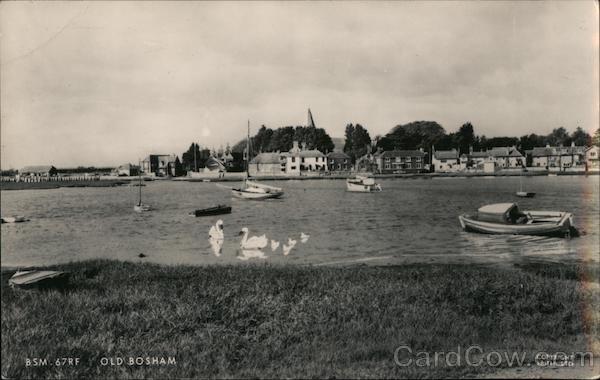 Old Bosham England Sussex Postcard