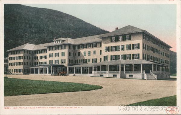 New Profile House, White Mountains Franconia Notch, NH Postcard