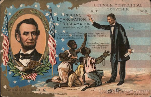 Lincoln's Emancipation Proclamation President's Day Postcard