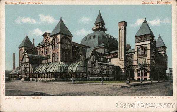 Exposition Building Milwaukee, WI Postcard
