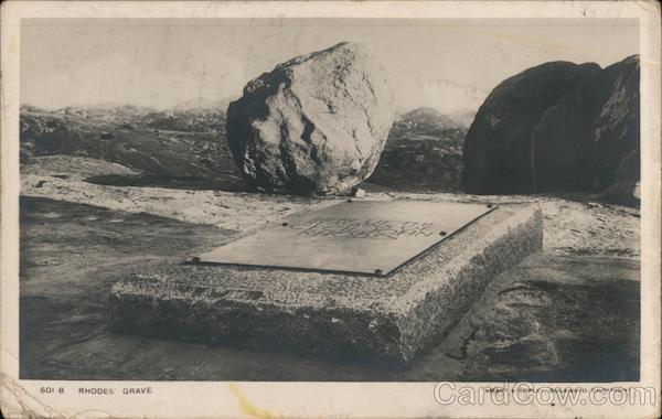 Rhodes Grave Rhodesia Africa Postcard