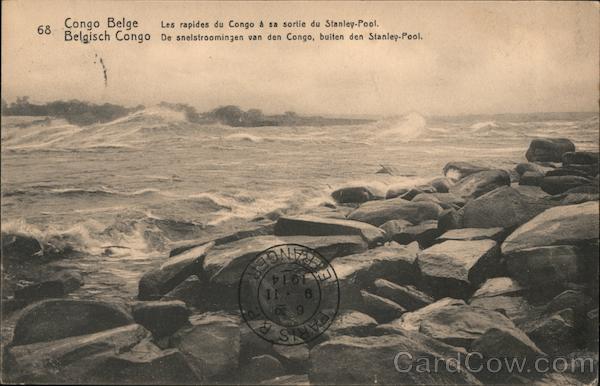 66 Belgian Congo Stanley Pool, Belgian Congo Africa Postcard