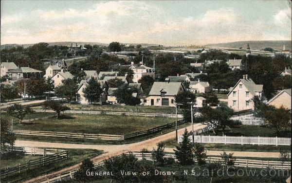 General View Digby, NS Canada Nova Scotia Postcard