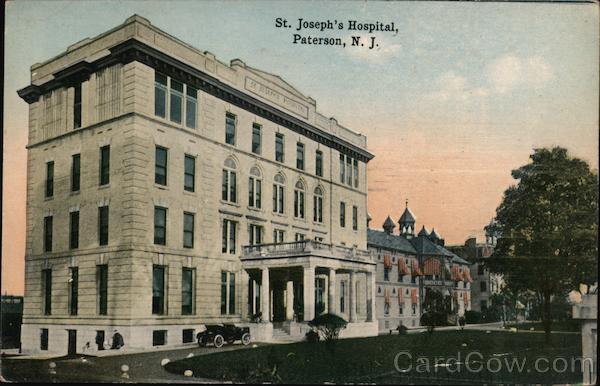 St. Joseph's Hospital Paterson, NJ Postcard