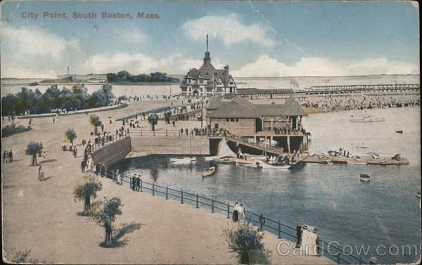 City Point South Boston, MA Postcard