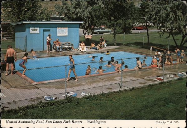 Sun Lakes Park Resort Coulee City, WA Postcard