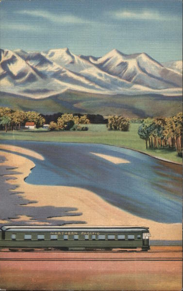 Northern Pacific Yellowstone Park Line Train Yellowstone National Park ...