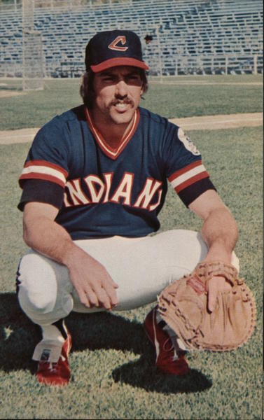 Ray Fosse - Cleveland Indians. Photo of player in uniform and glove ...