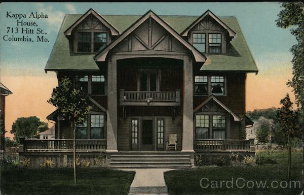 Kappa Alpha House Columbia, MO Postcard