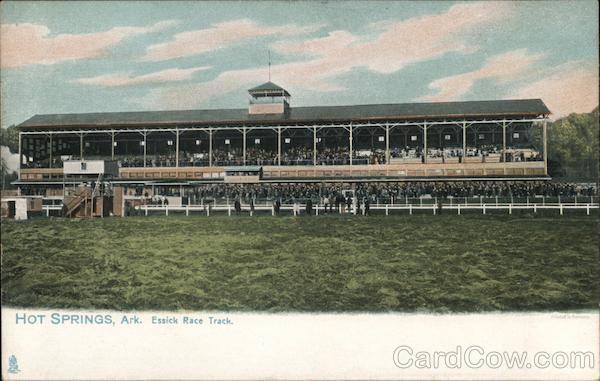 Essick Race Track Hot Springs, AR Postcard