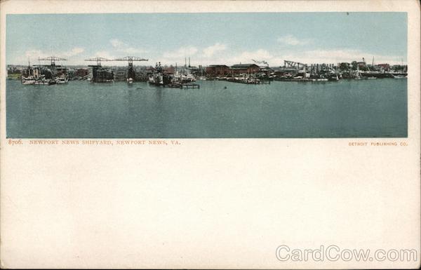 Newport News Ship Yard Virginia Postcard