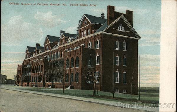 Officers Quarters - United States Army Fort Monroe, VA Postcard